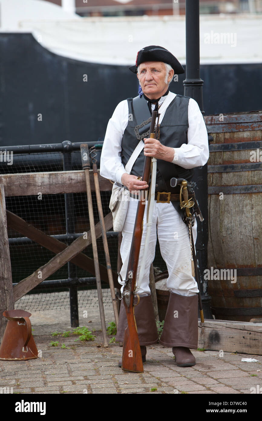 A demonstration of musketry and artillery at the Hartlepool Maritime ...