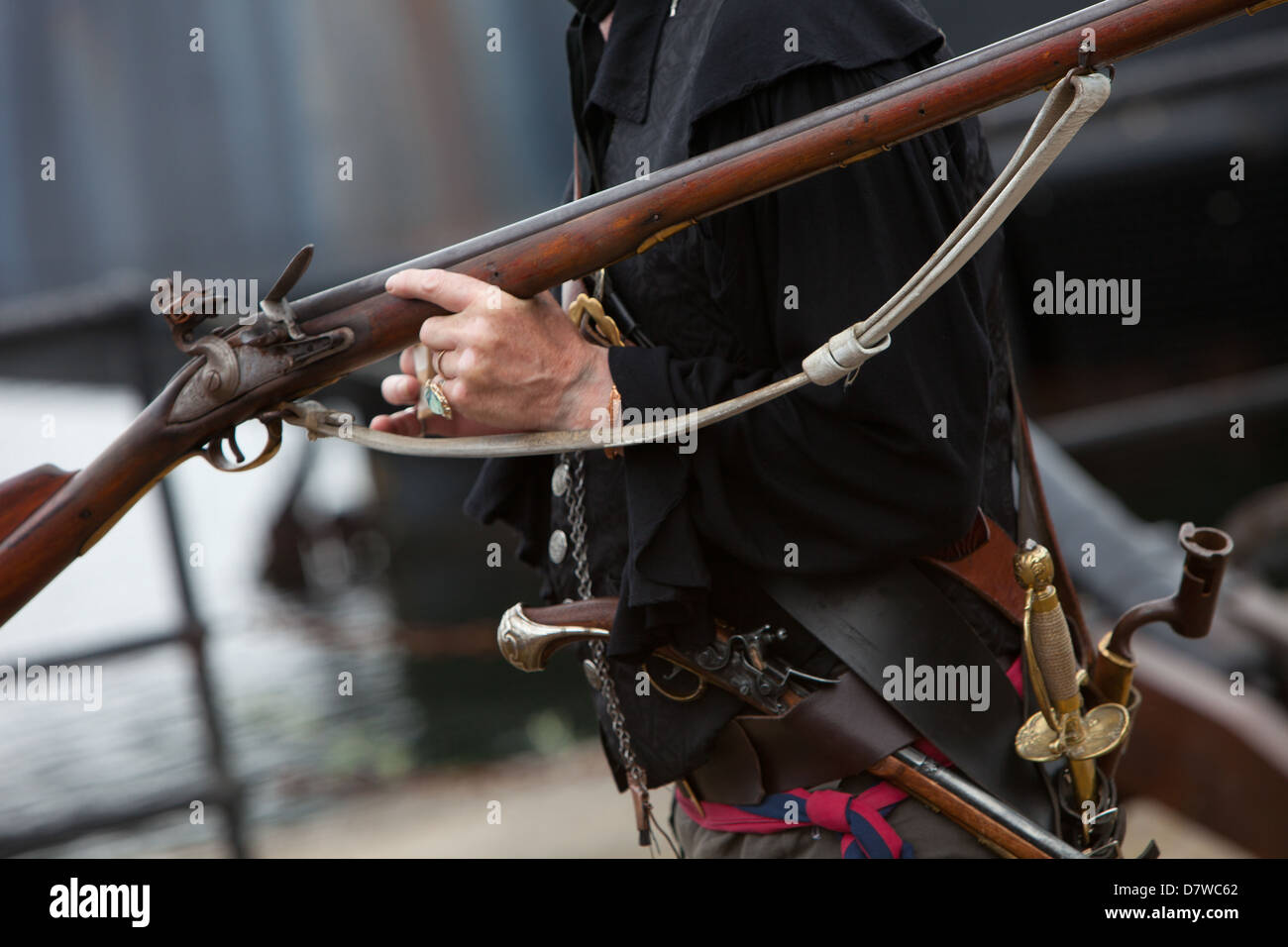 A demonstration of musketry and artillery at the Hartlepool Maritime ...