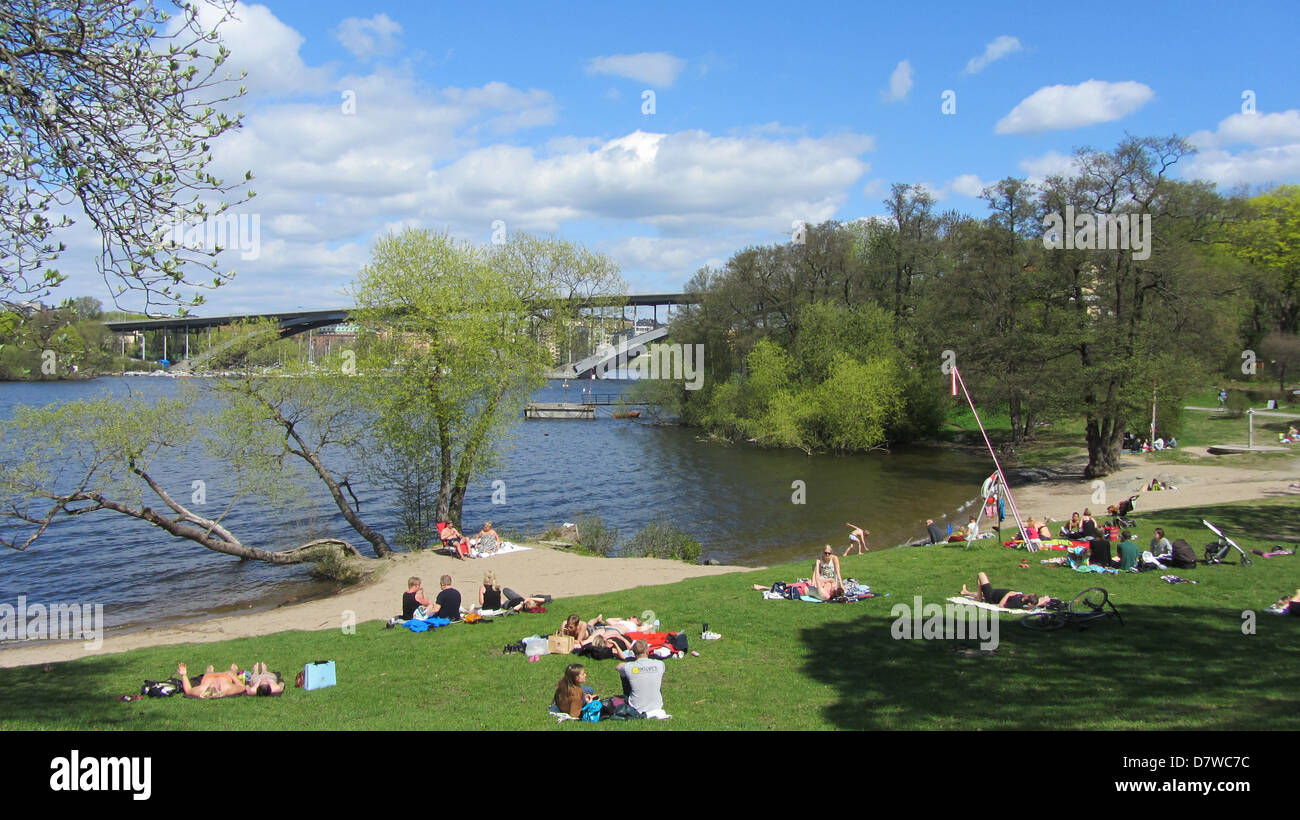 spring in Stockholm city centre sweden Stock Photo - Alamy