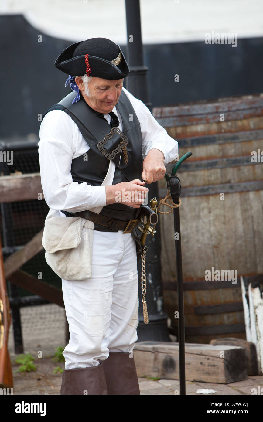 A demonstration of musketry and artillery at the Hartlepool Maritime ...