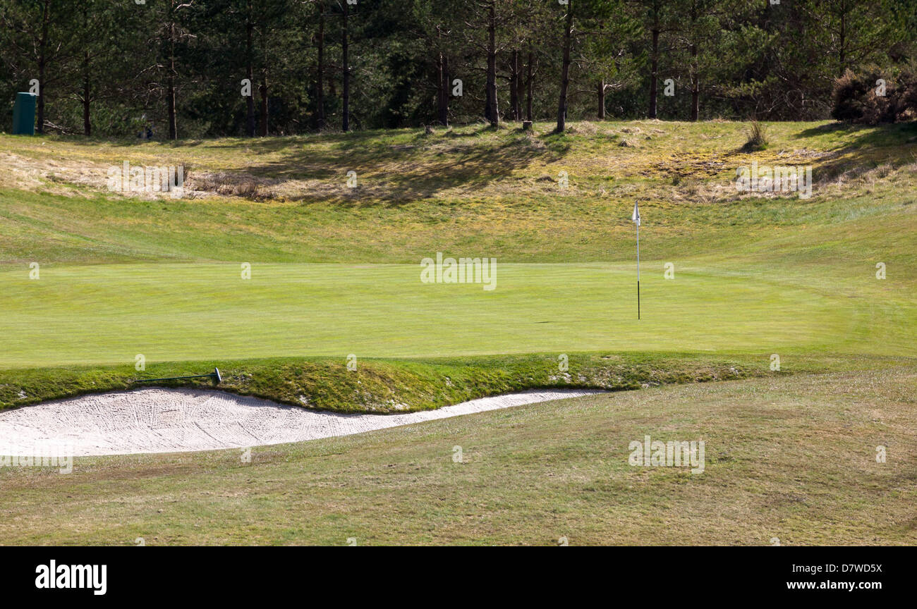 Gleneagles golf course looking across at the Orchil Hills. Scotland UK ...