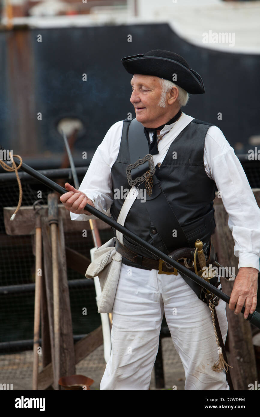 A demonstration of musketry and artillery at the Hartlepool Maritime ...