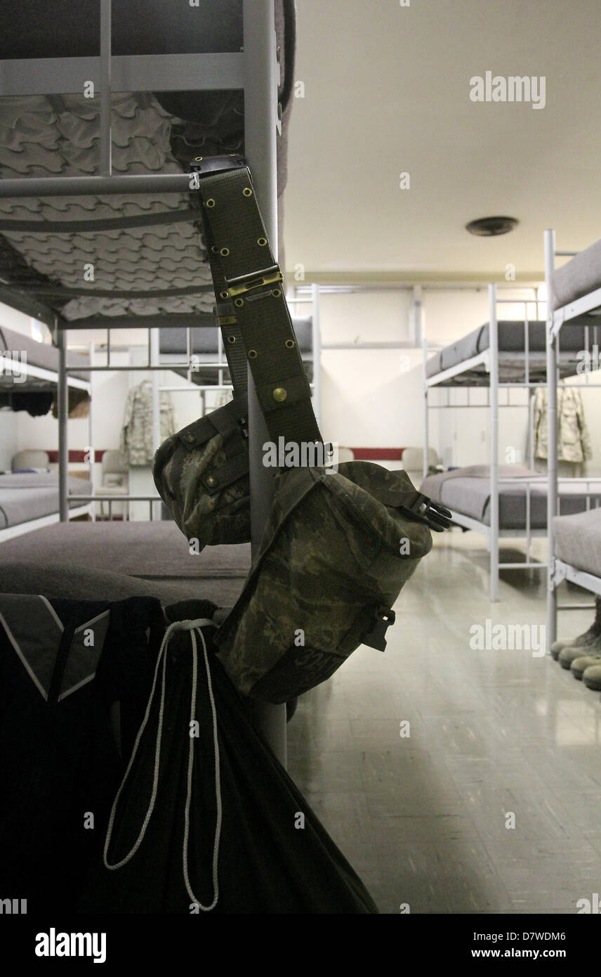 April 4, 2013 - San Antonio, Texas, USA - An Airman's gear hangs on the ...