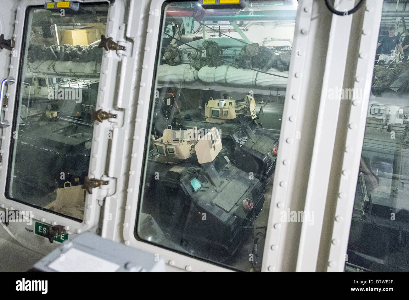 Onboard HMS Bulwark with Viking and BV armored vehicles ready for ...