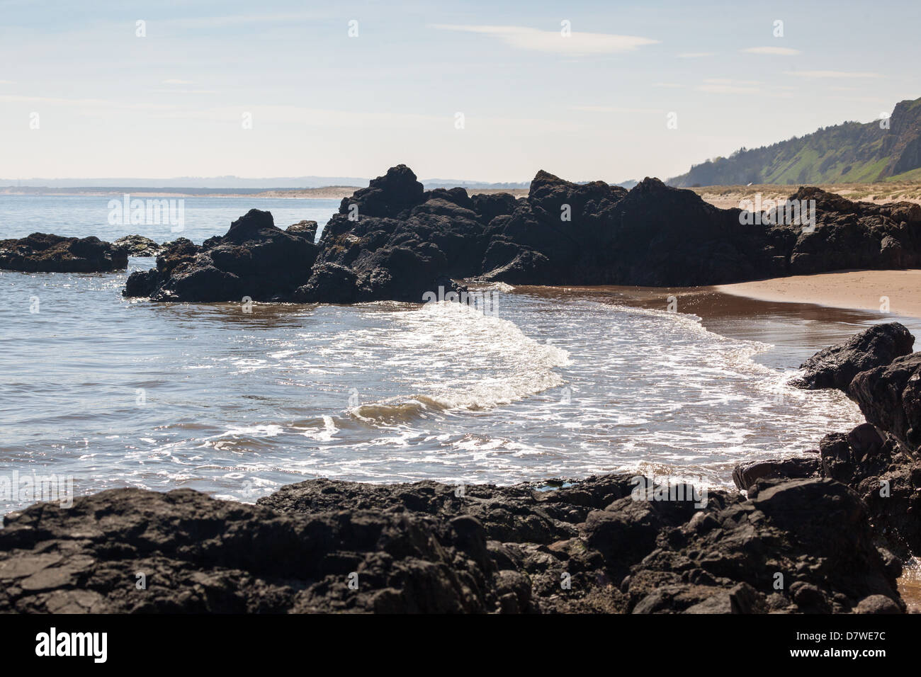 St Cyrus nature reserve beach East Coast Scotland Stock Photo - Alamy