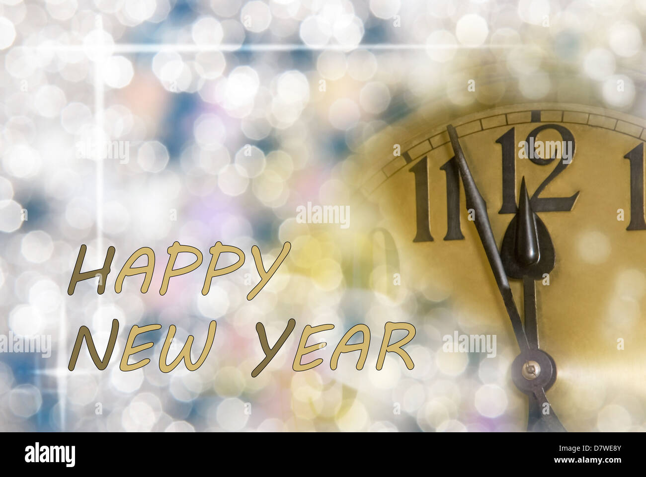 new year clock Stock Photo - Alamy
