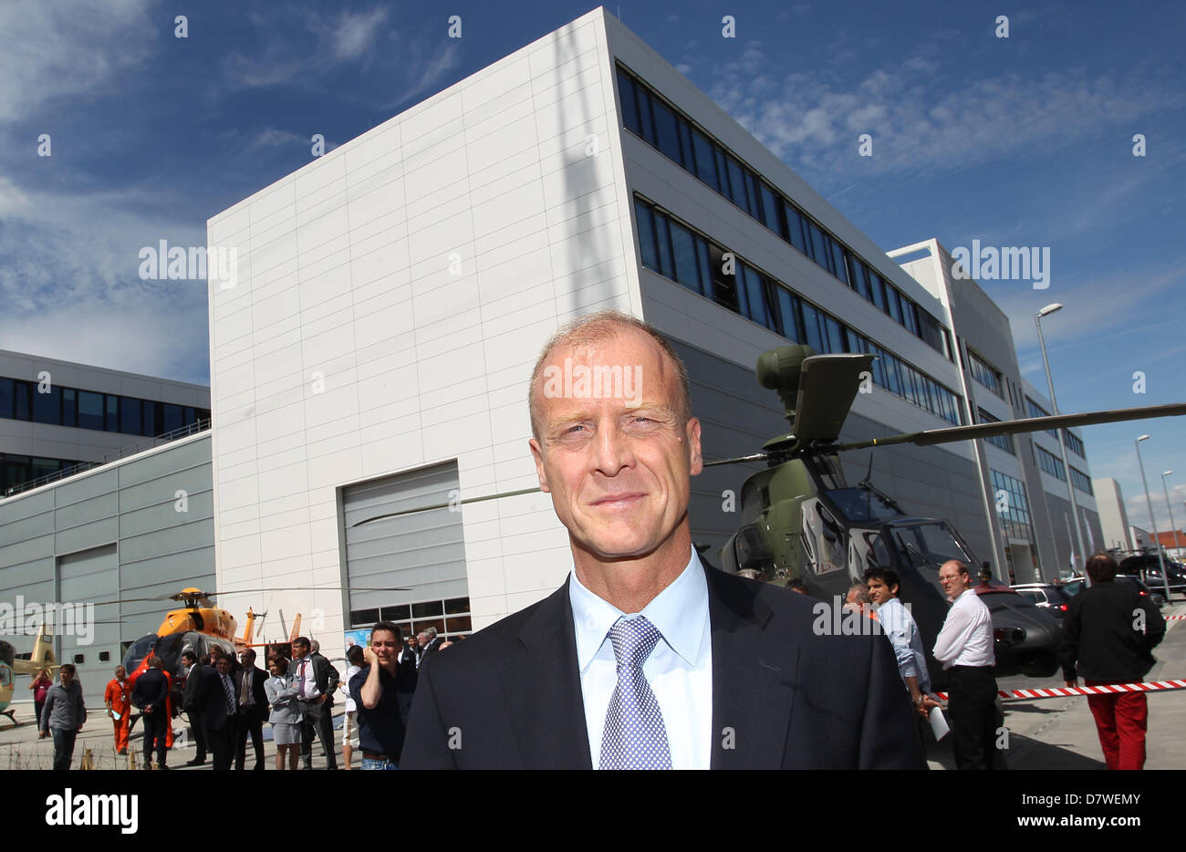 CEO of EADS N.V Thomas Enders stands outside of the new Eurocopter ...