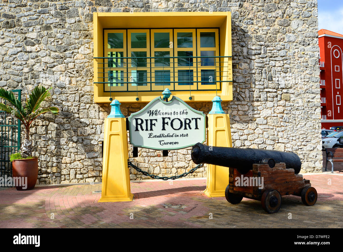 Rif Fort Cannon Willemstad Curacao Curaҫao Dutch Caribbean Island ...