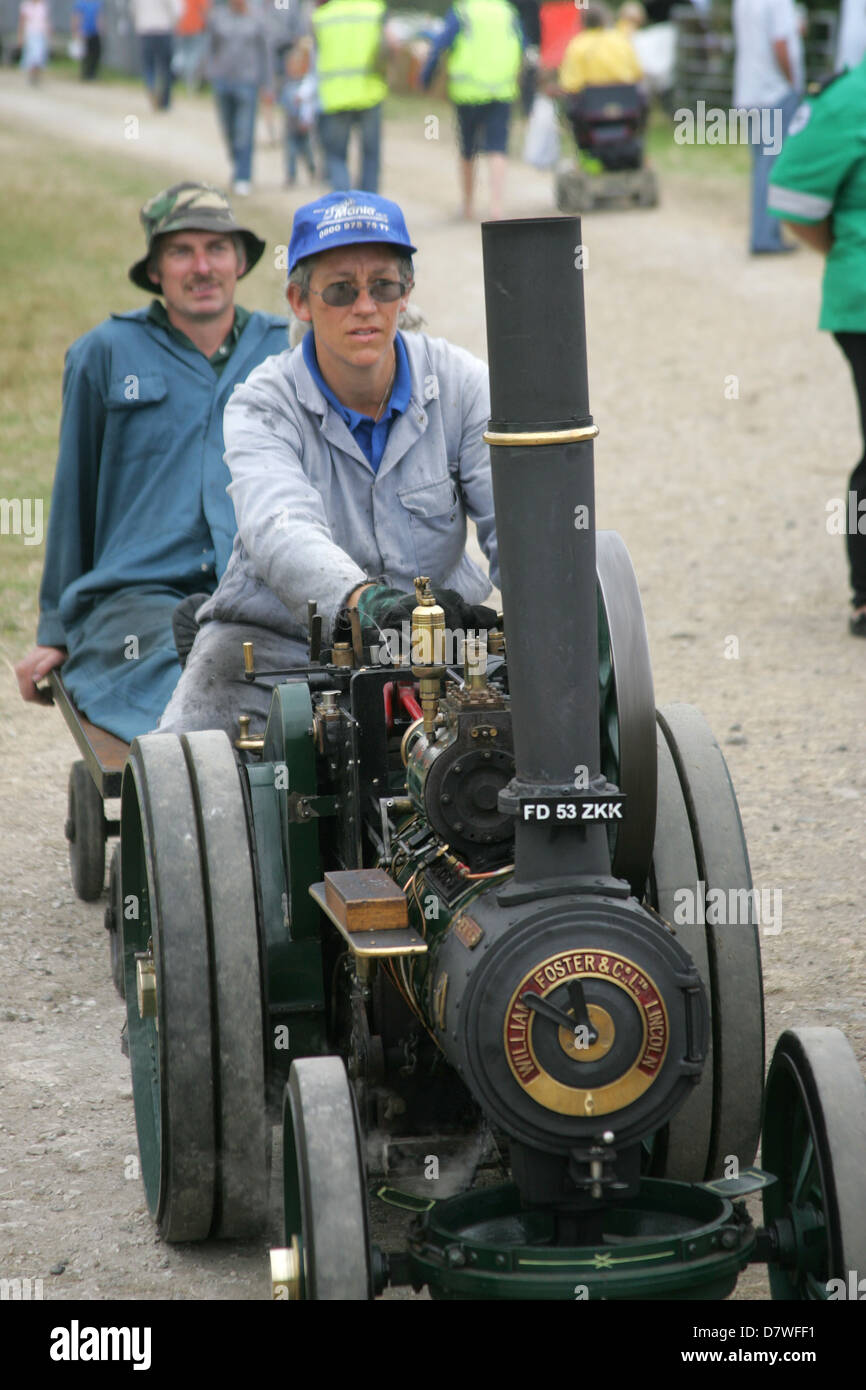Vintage traction steam engine driver at Cromford Steam Rally,Derbyshire ...