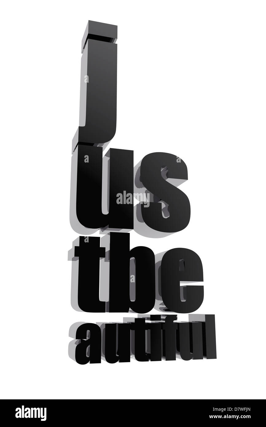 Just beautiful typographic symbol Stock Photo - Alamy