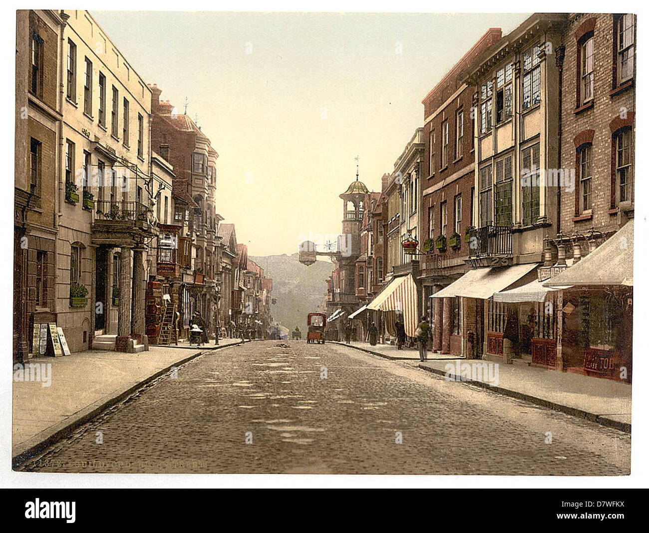 High Street in Guildford, England, is a historic street known for its ...