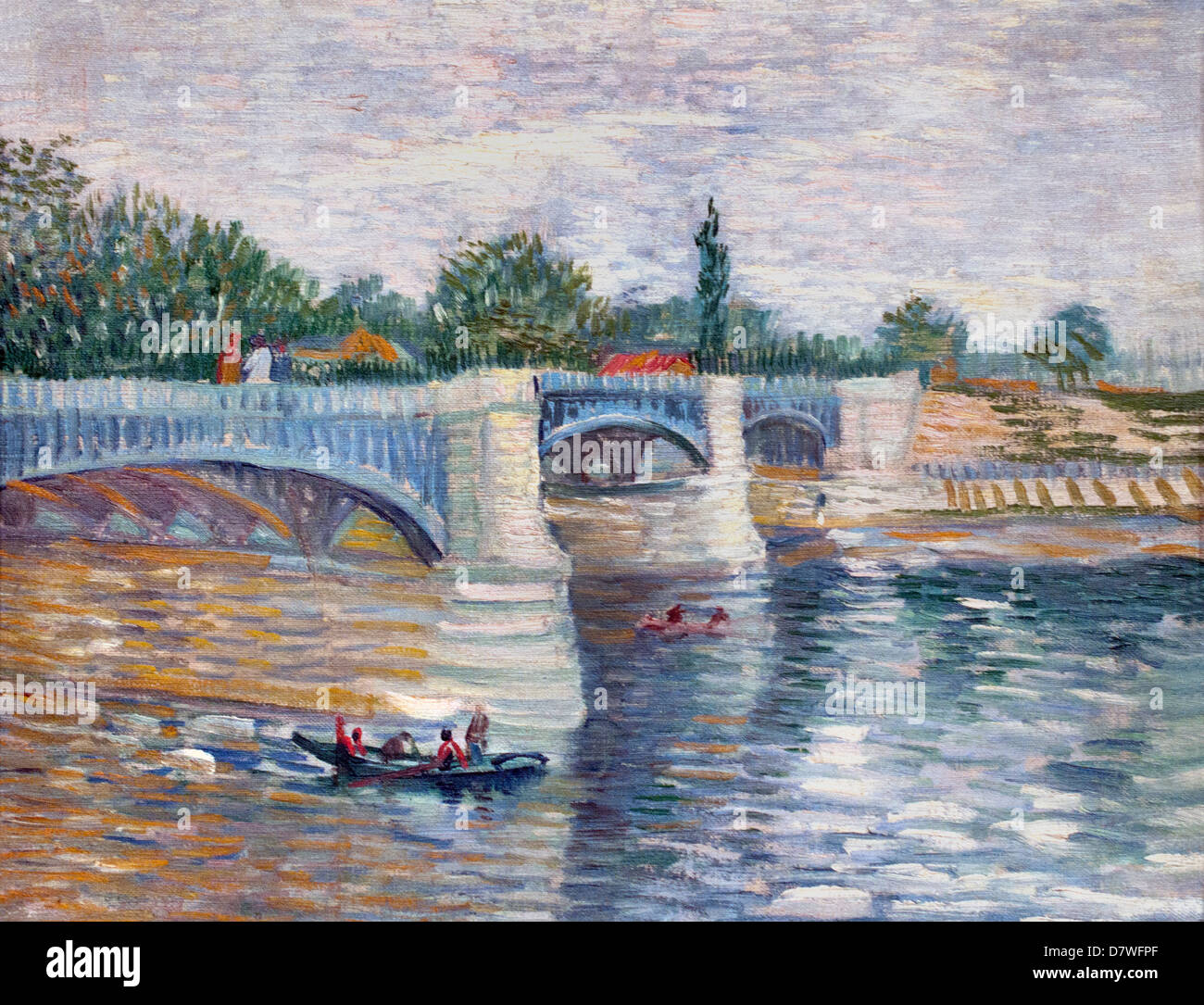 The bridge at courbevoie 1887 vincent van gogh hi-res stock photography ...