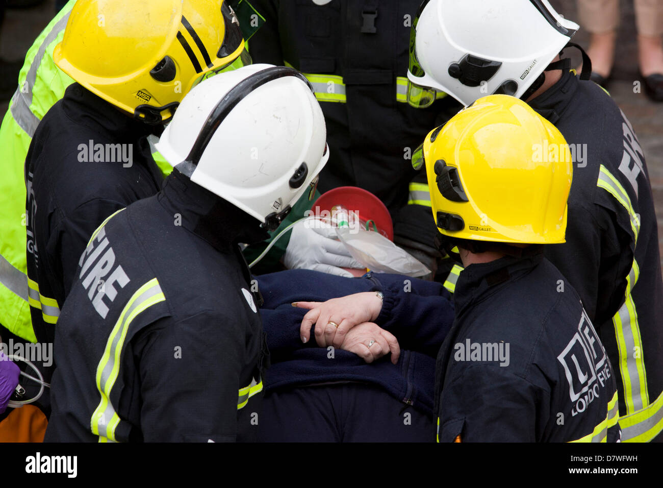 London fire brigade helmets hi-res stock photography and images - Alamy