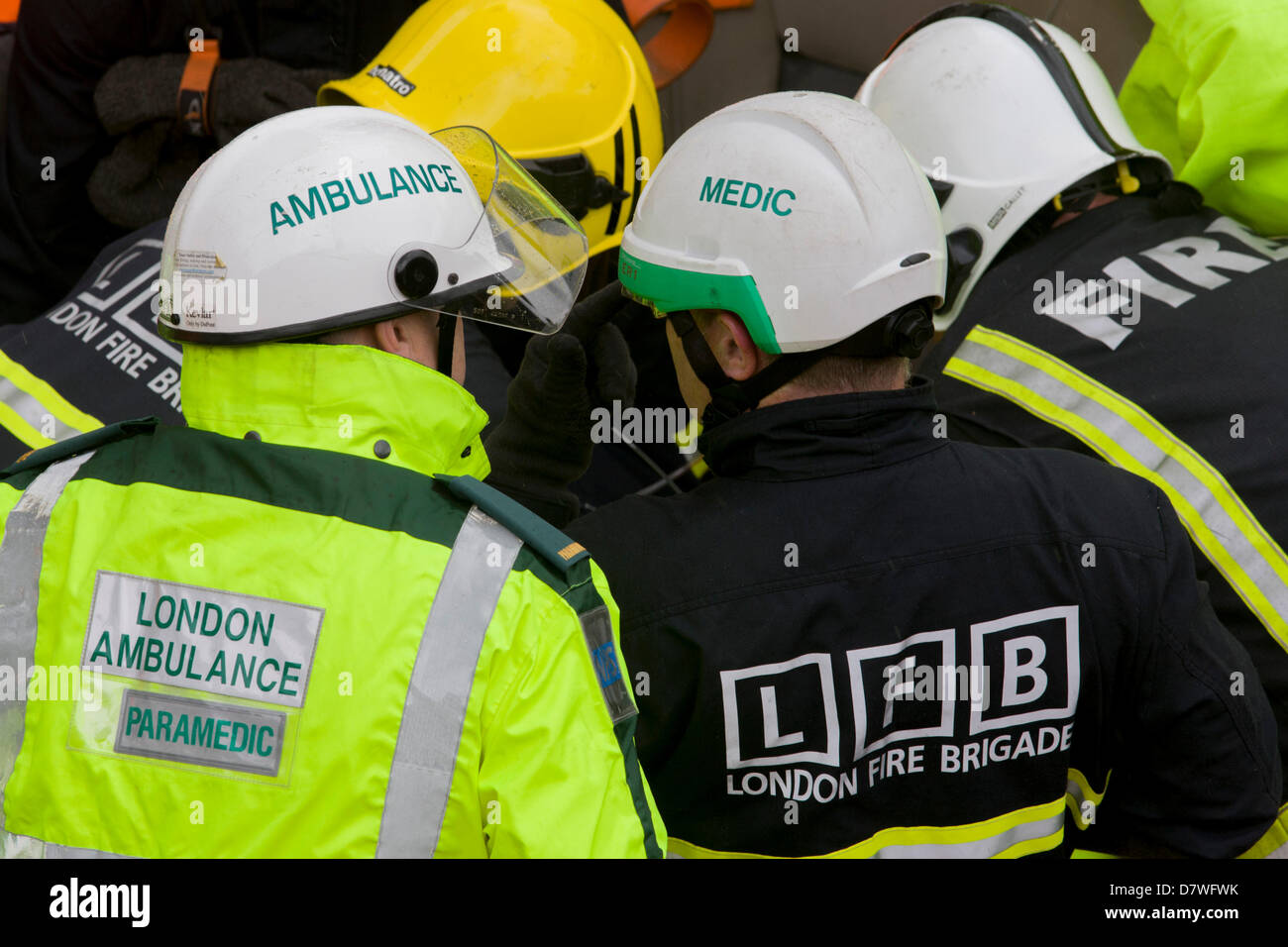 London fire brigade helmets hi-res stock photography and images - Alamy