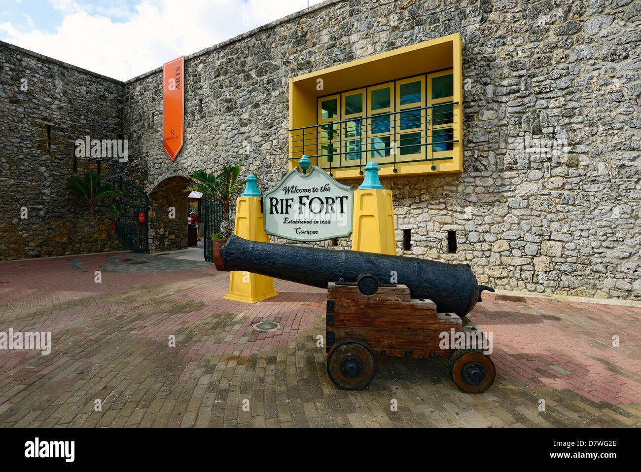 Rif Fort Cannon Willemstad Curacao Curaҫao Dutch Caribbean Island ...