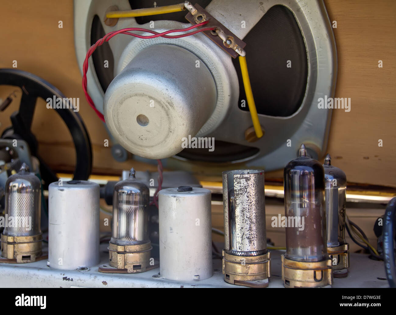 a set of old electrical appliances valves Stock Photo - Alamy