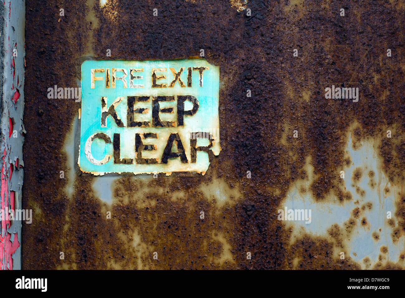 Antique exit sign hi-res stock photography and images - Alamy