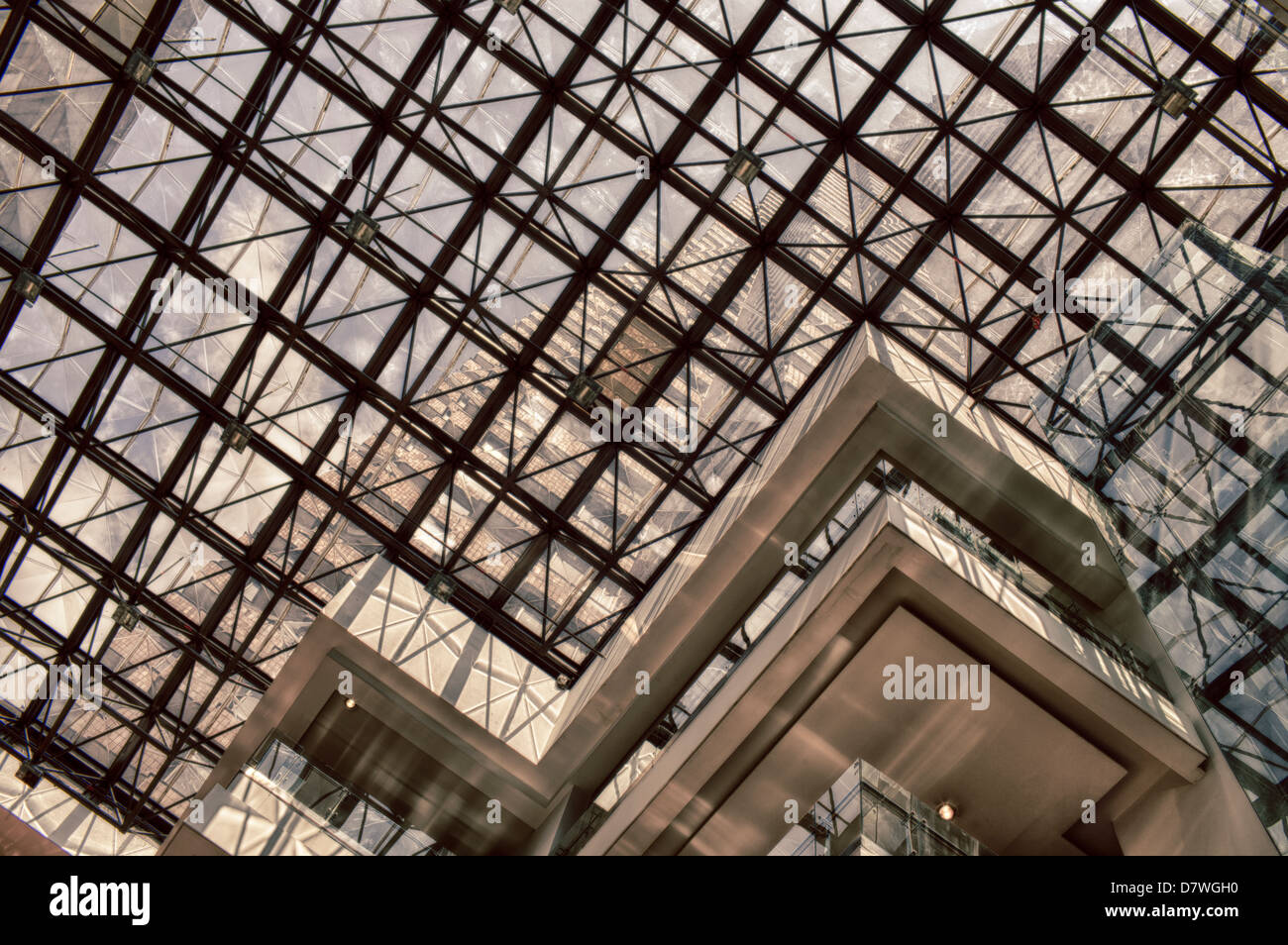 Grid in a Building Stock Photo - Alamy