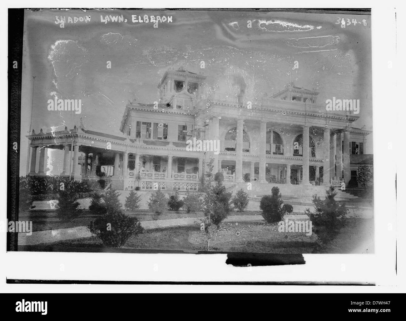 This photograph depicts Shadow Lawn in Elberon, New Jersey, captured by ...