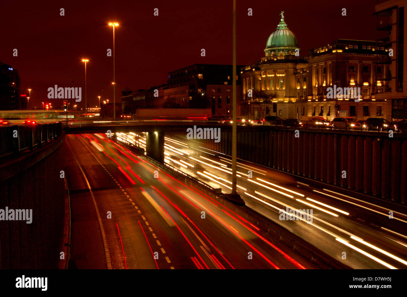 Motorway underpass at Charing Cross in Glasgow, Scotland Stock Photo ...