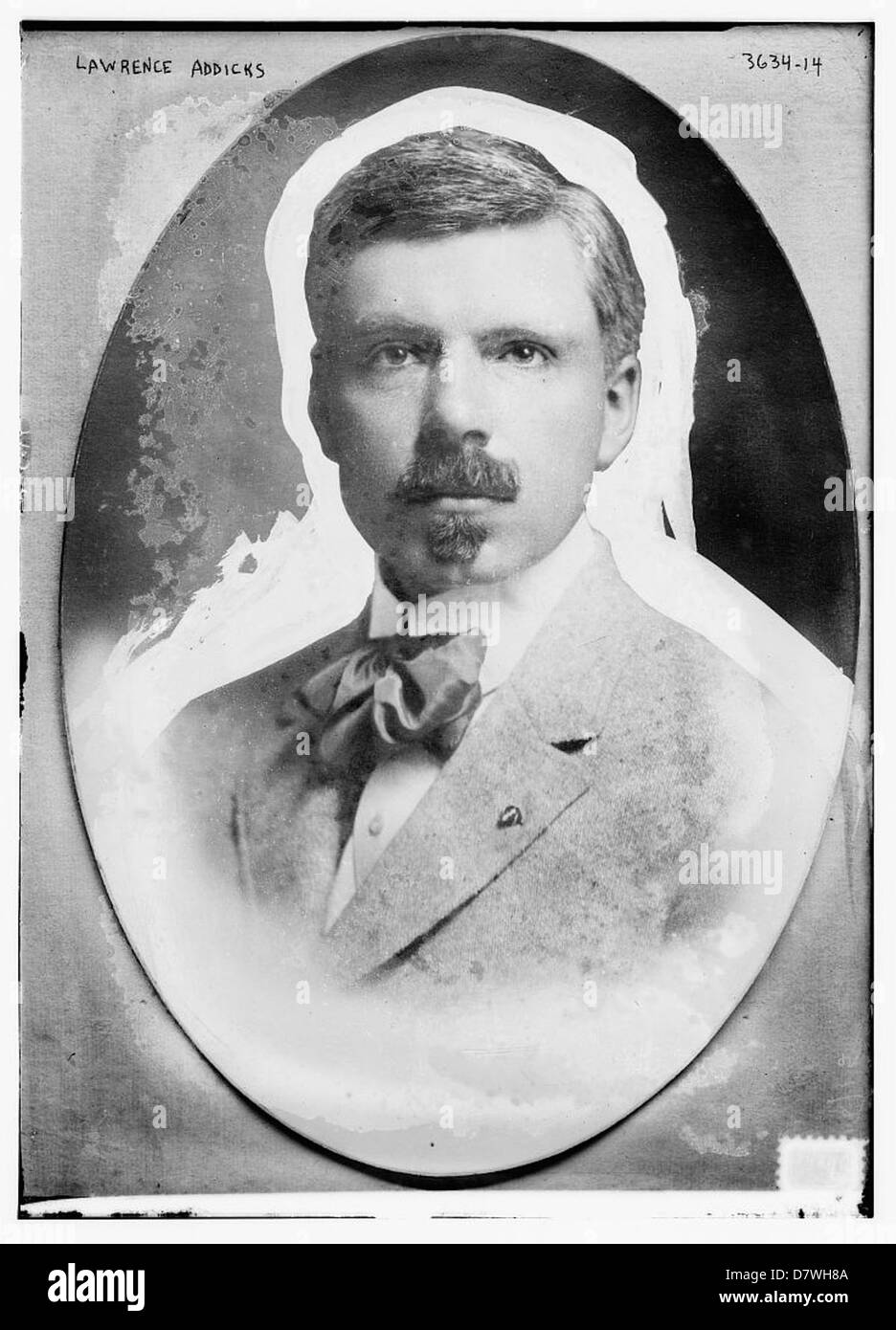 This photograph of Lawrence Addicks, preserved by the Library of ...