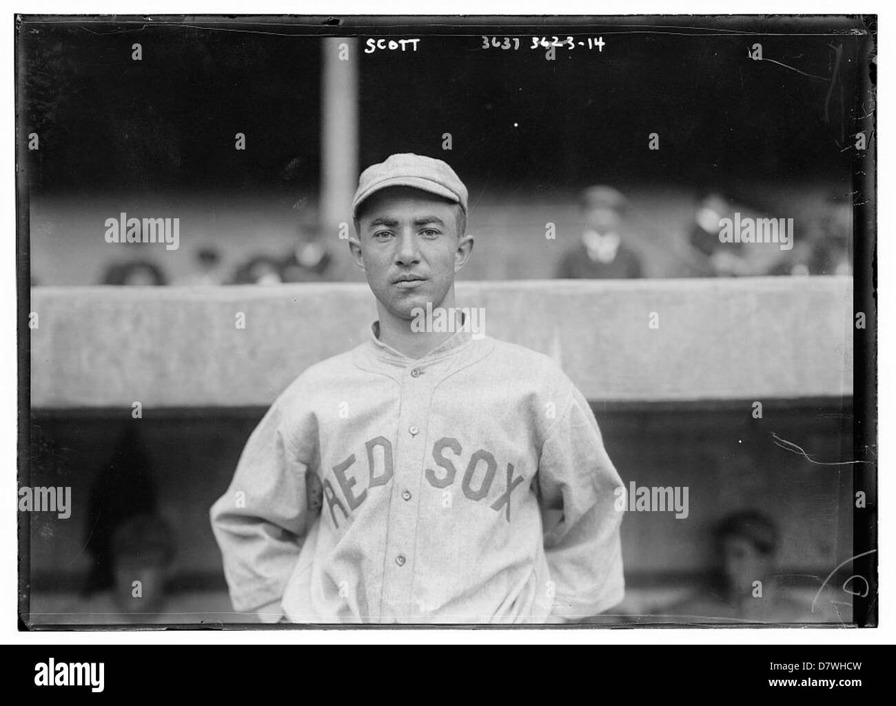 This photograph captures Everett Scott, a baseball player for the ...