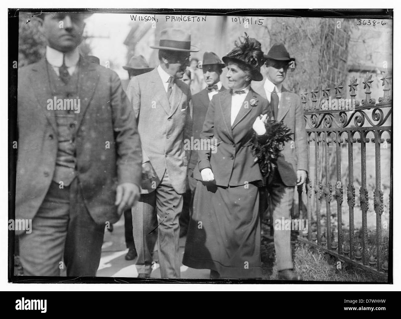 This photograph from the Library of Congress shows Woodrow Wilson ...