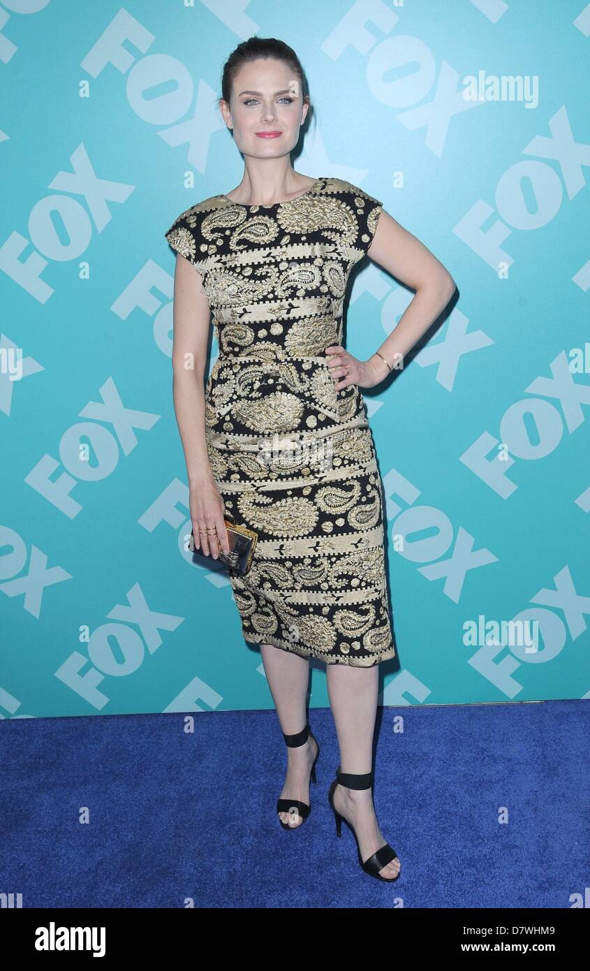 New York, USA. 13th May 2013. Emily Deschanel at arrivals for FOX ...