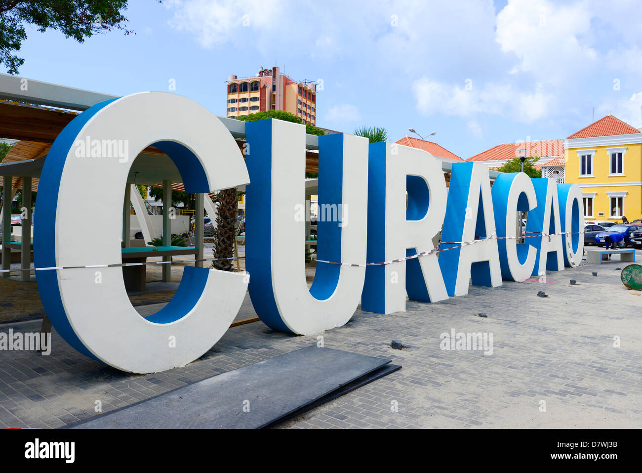 Large Sign Willemstad Curacao Curaҫao Dutch Caribbean Island ...