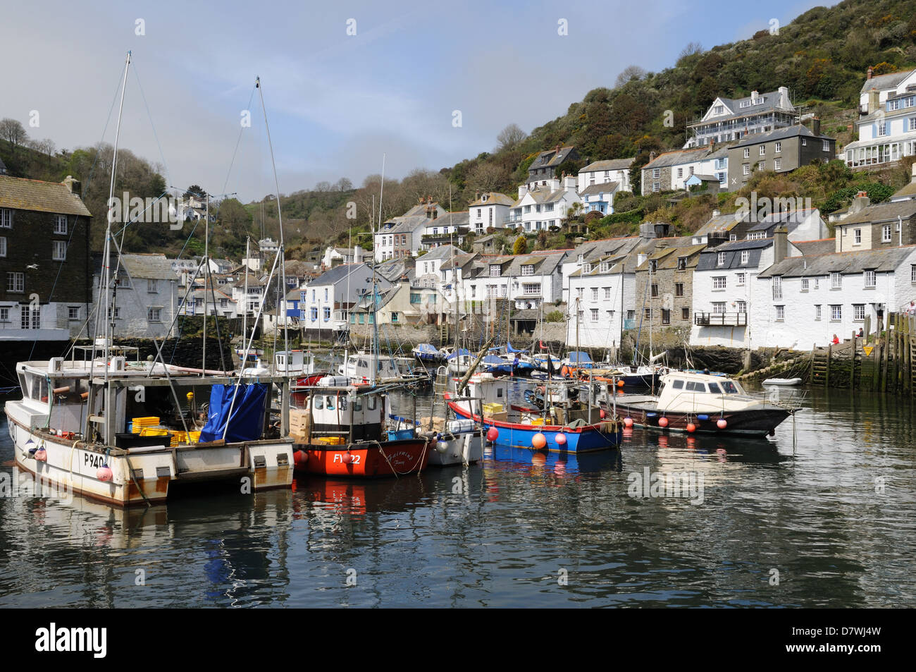 Polperro Cornish fishing village Cornwall England UK GB Stock Photo - Alamy