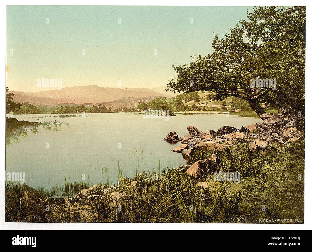 A scenic photograph of Rydal Water in the Lake District of England ...