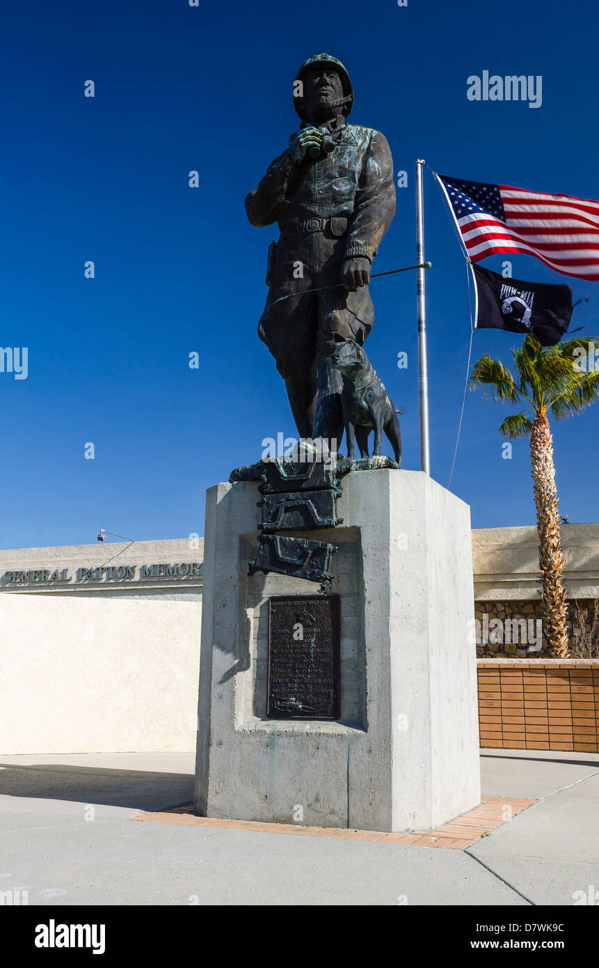 Statue of General Patton, General Patton Memorial Museum, Indio ...