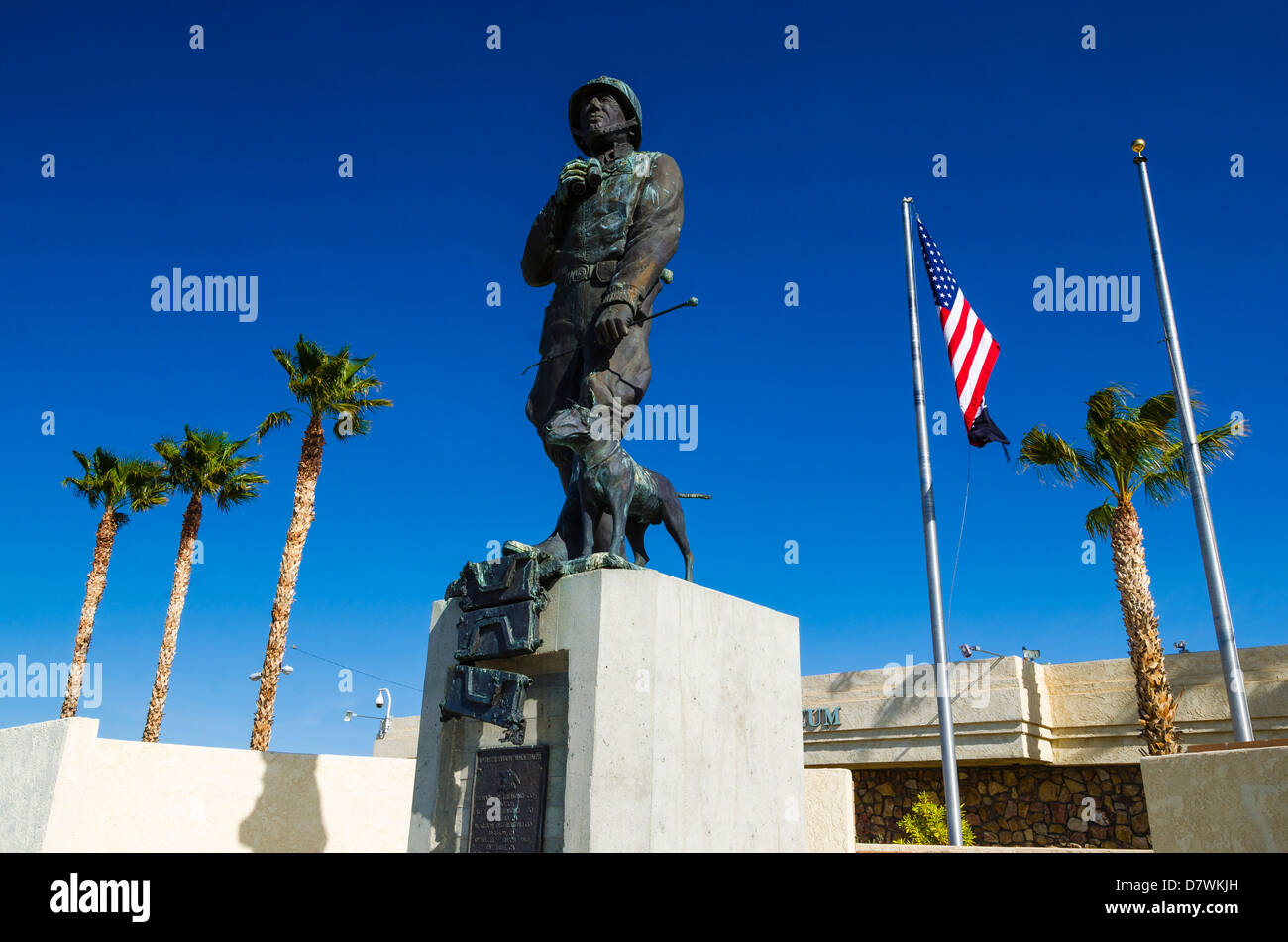 Statue of General Patton, General Patton Memorial Museum, Indio ...