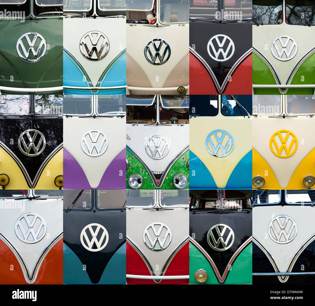 VW Split Screen Volkswagen camper van composition Stock Photo - Alamy