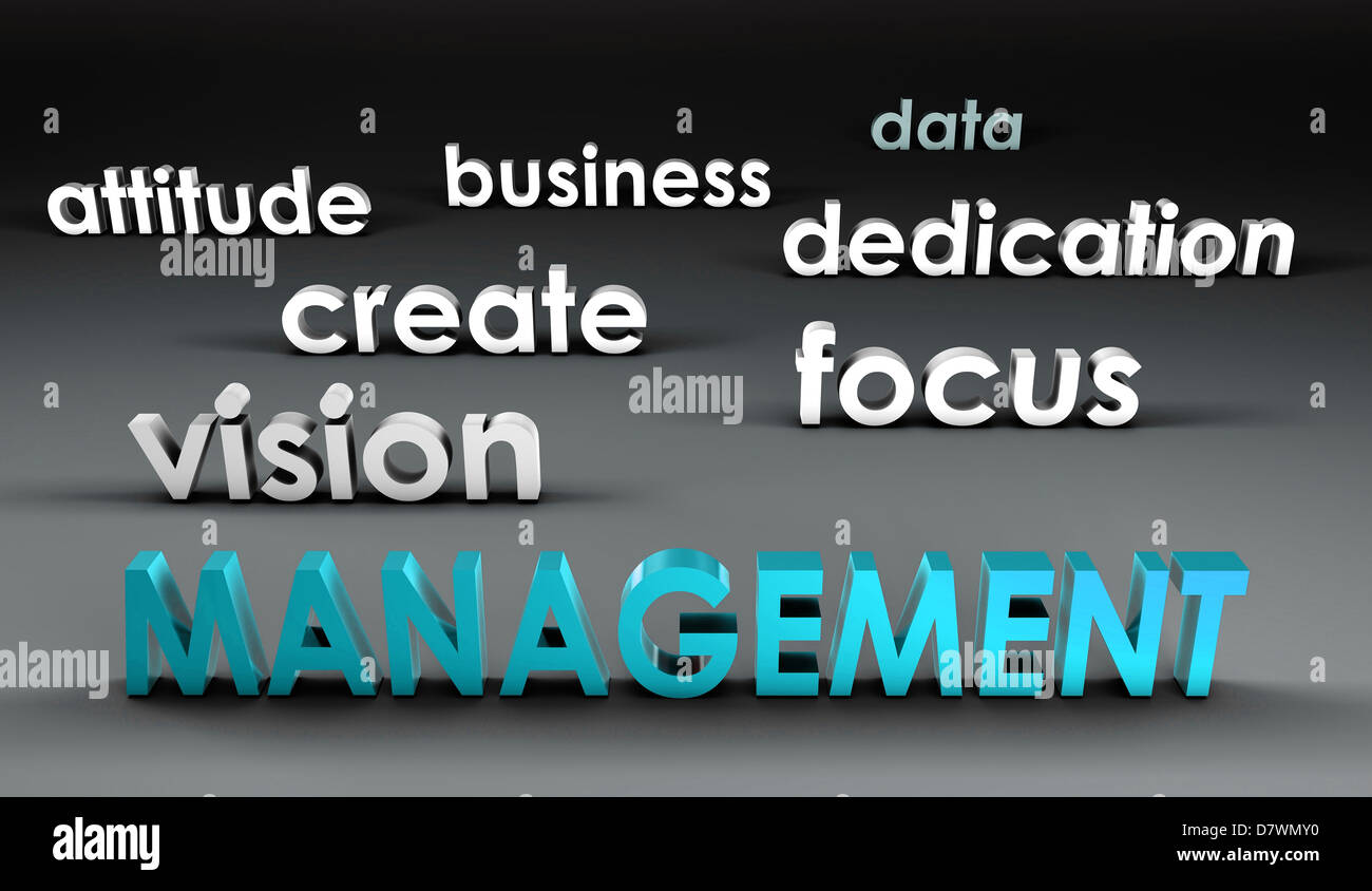 Management at the Forefront in 3d Presentation Stock Photo - Alamy