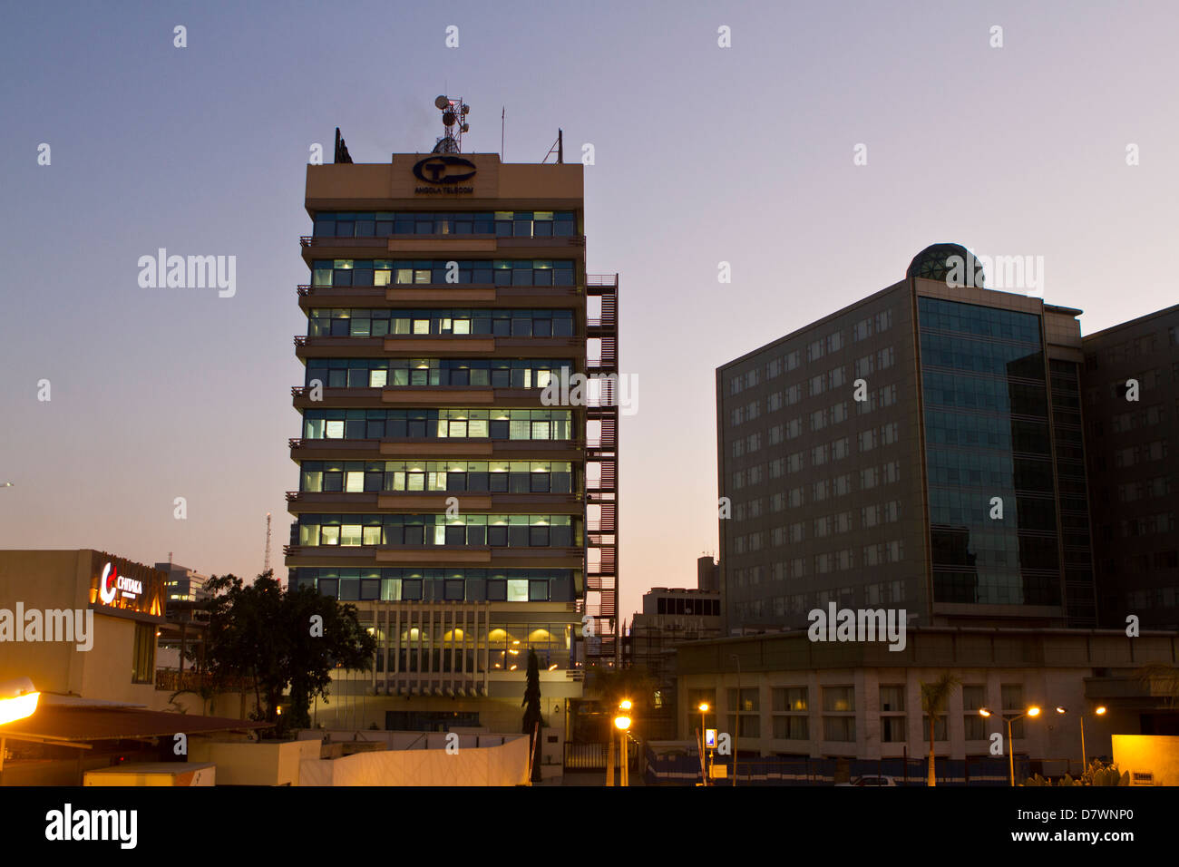 Night scene of Luanda, Angola Stock Photo - Alamy