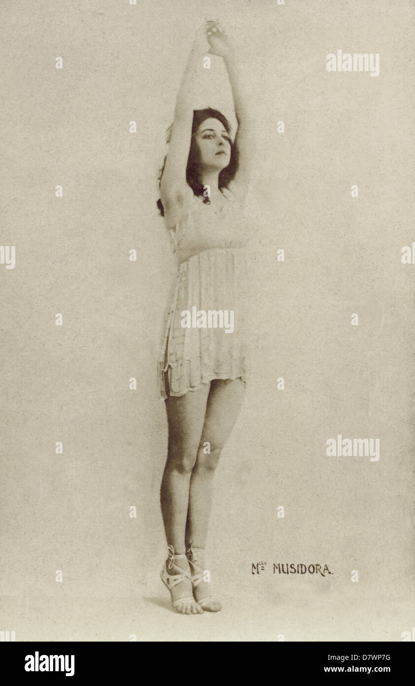 Musidora French actress and movie director French poscard Stock Photo ...