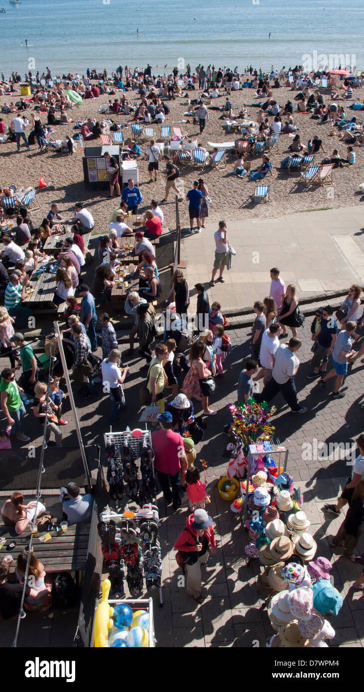 Bank holiday beach promenade brighton hi-res stock photography and ...