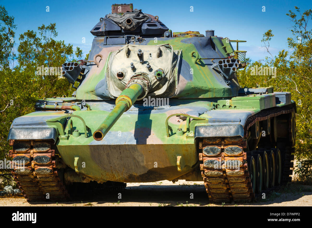 WWII Army tank at the General Patton Memorial Museum, Indio, California ...