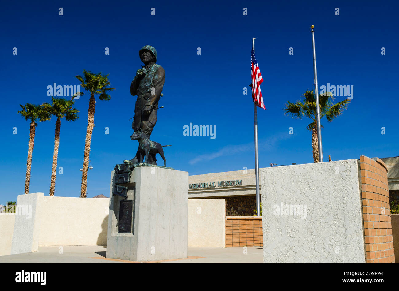 Statue of General Patton, General Patton Memorial Museum, Indio ...