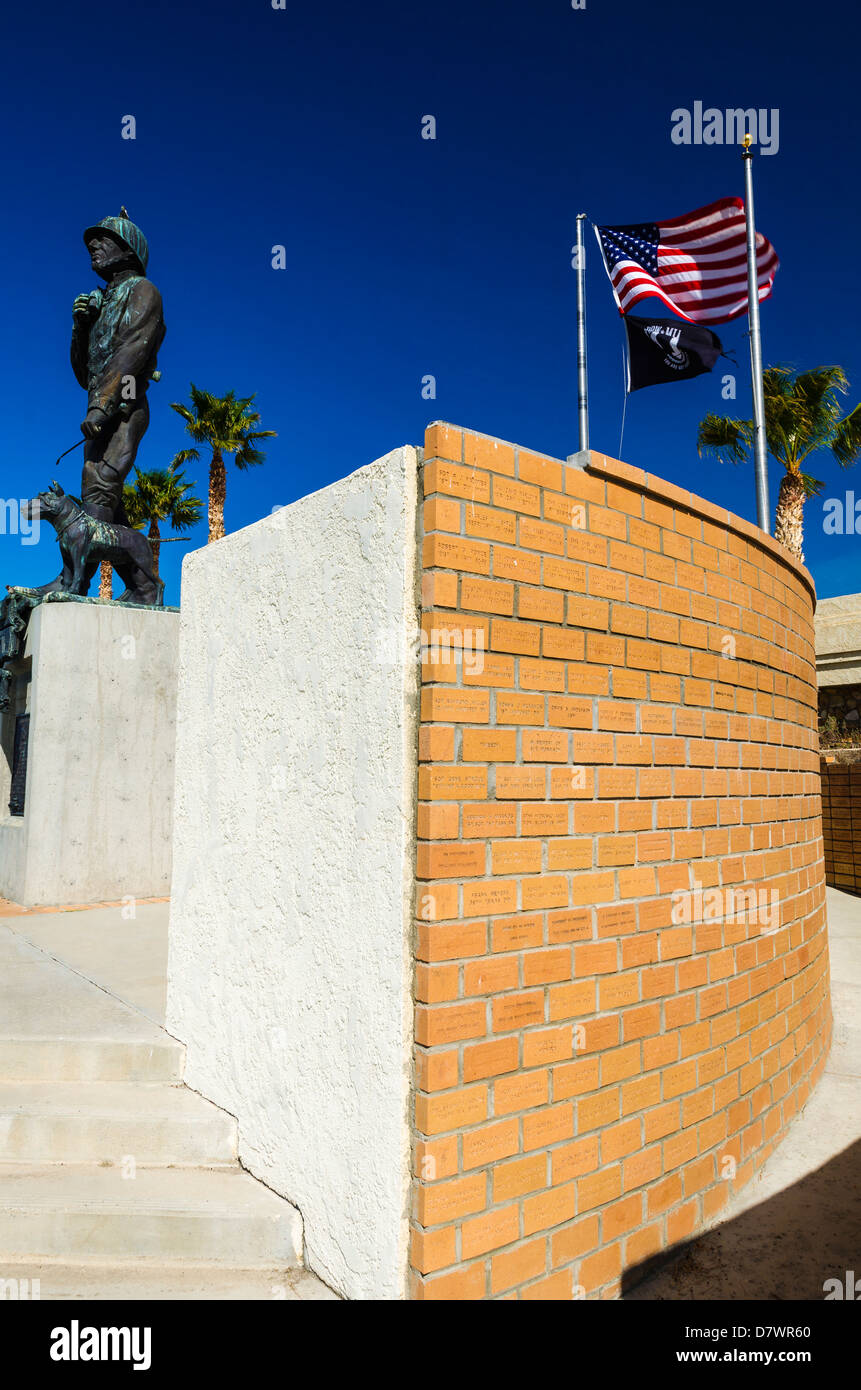 Statue of General Patton and memorial wall, General Patton Memorial ...