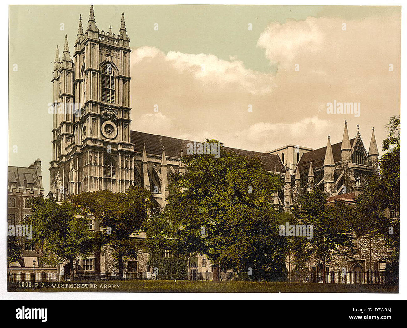 This photograph captures Westminster Abbey, one of the most iconic ...