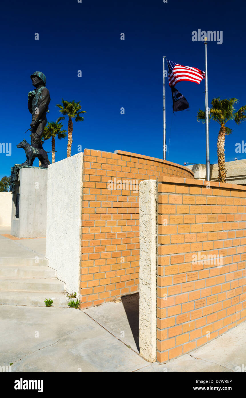 Statue of General Patton and memorial wall, General Patton Memorial ...