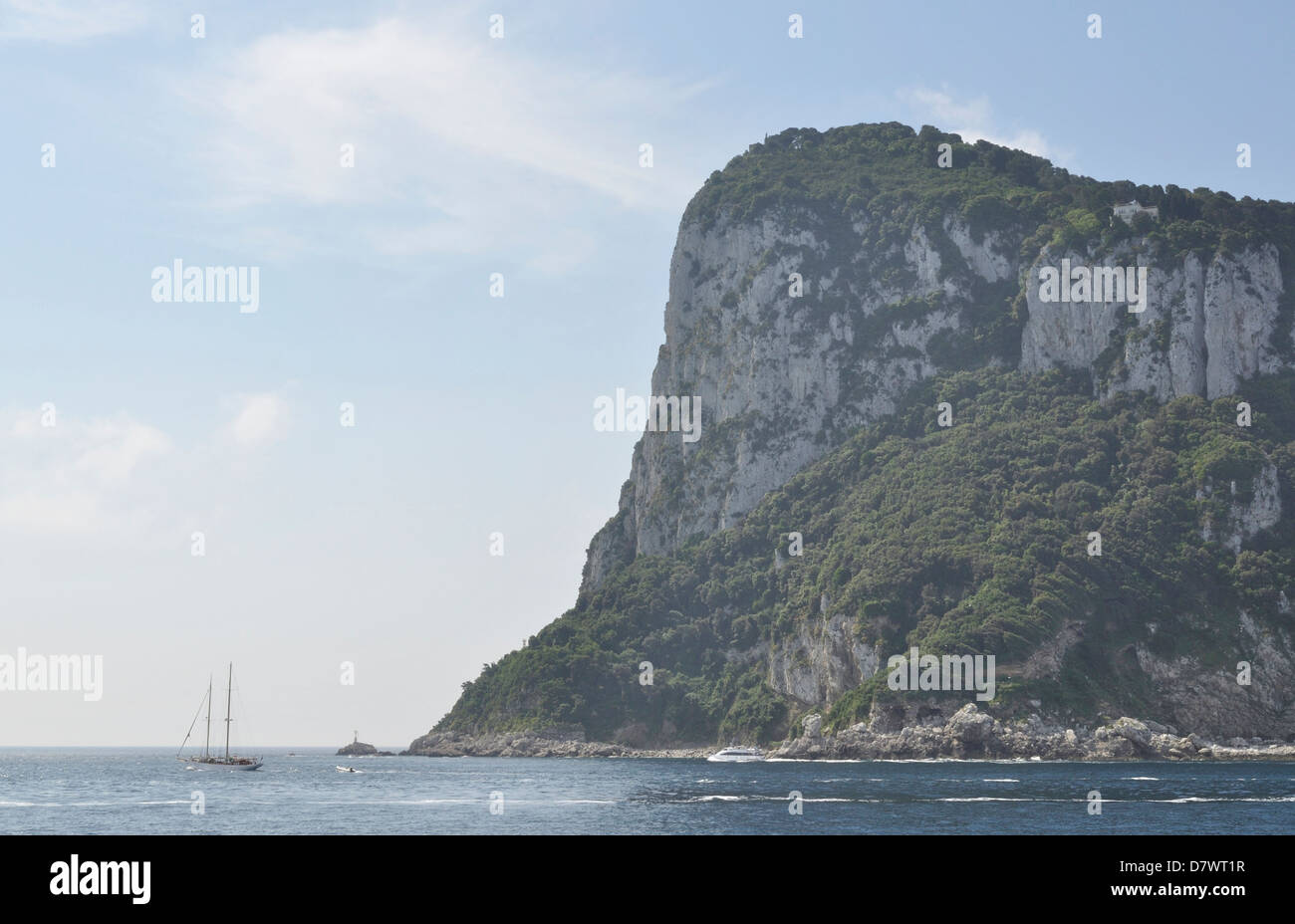 Punta del Capo, at the north-eastern tip of the island of Capri Stock ...