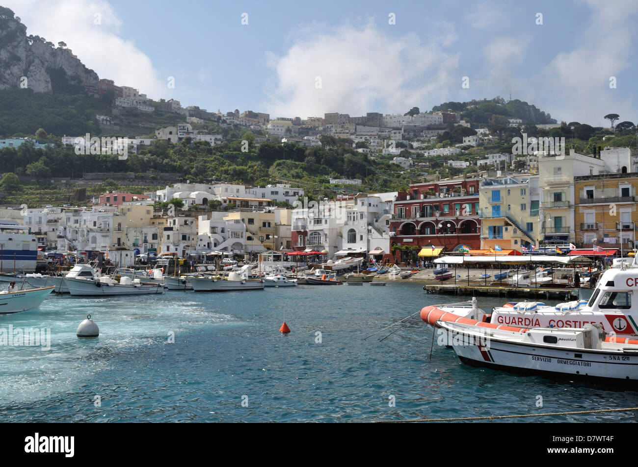 The harbour at Marina Grande, on the island of Capri Stock Photo - Alamy