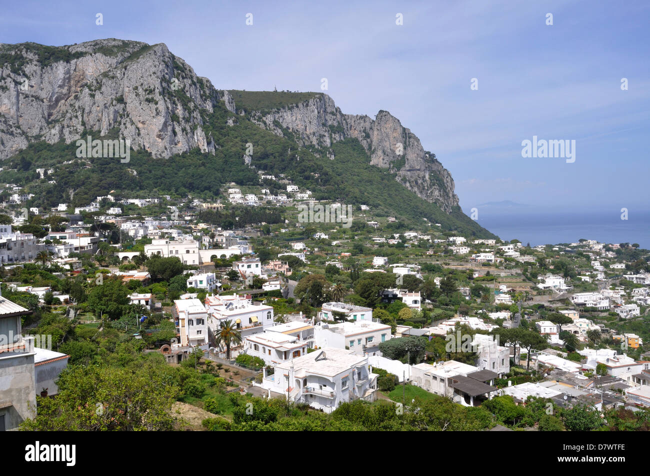 Whitewashed buildings on the island of Capri Stock Photo - Alamy