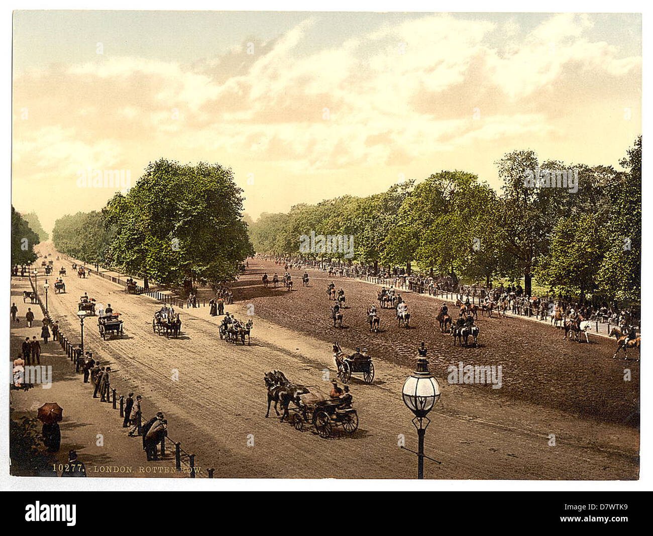 [Rotten Row and Hyde Park Corner, London, England] (LOC Stock Photo - Alamy