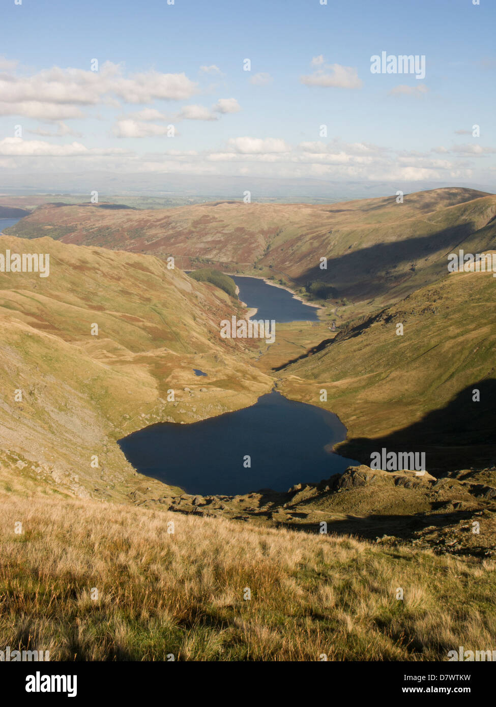 Small Water and Haweswater Reservoir from Nan Bield pass Stock Photo ...