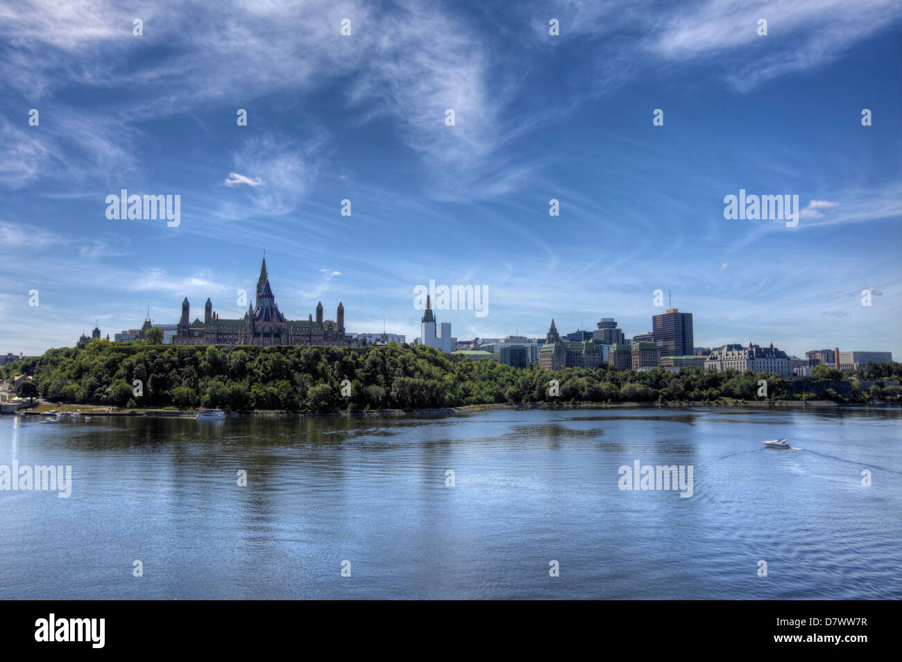 Canada Ontario Ottawa Skyline Panorama High Resolution Stock ...