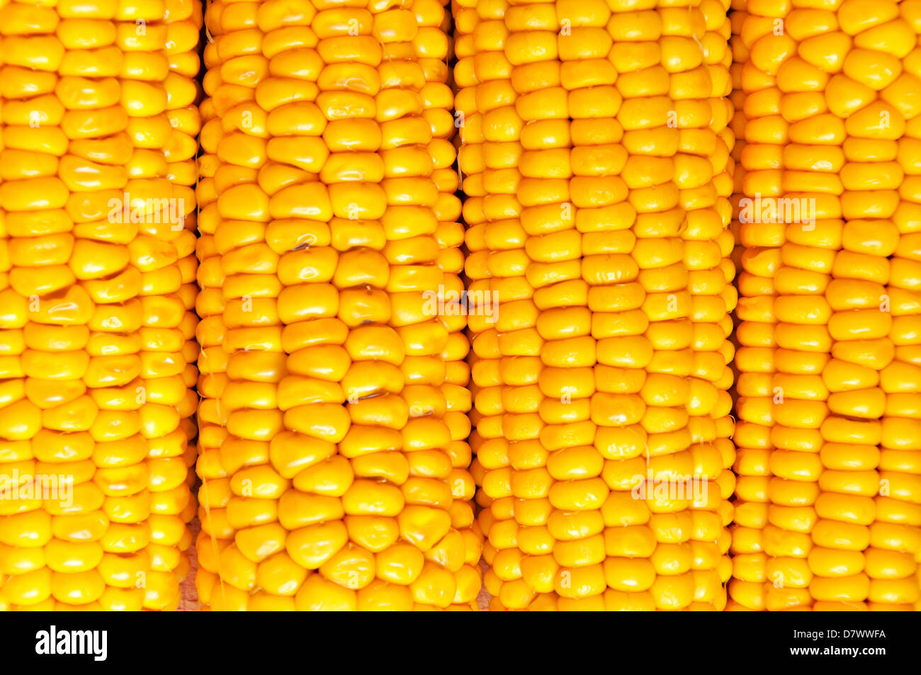 Culinary background - fresh, boiled corn Stock Photo - Alamy
